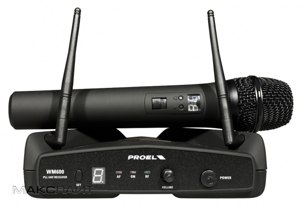 Sistem microfon Wireless – emitator + receptor cu 4 canale selectabile ...